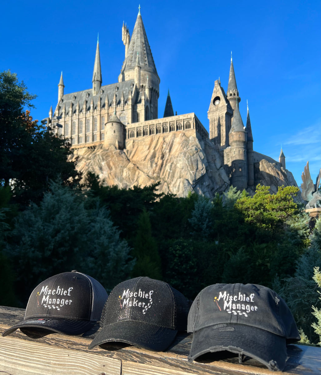 “Mischief Manager” and “Mischief Maker” Ponytail Hats – KC Creations